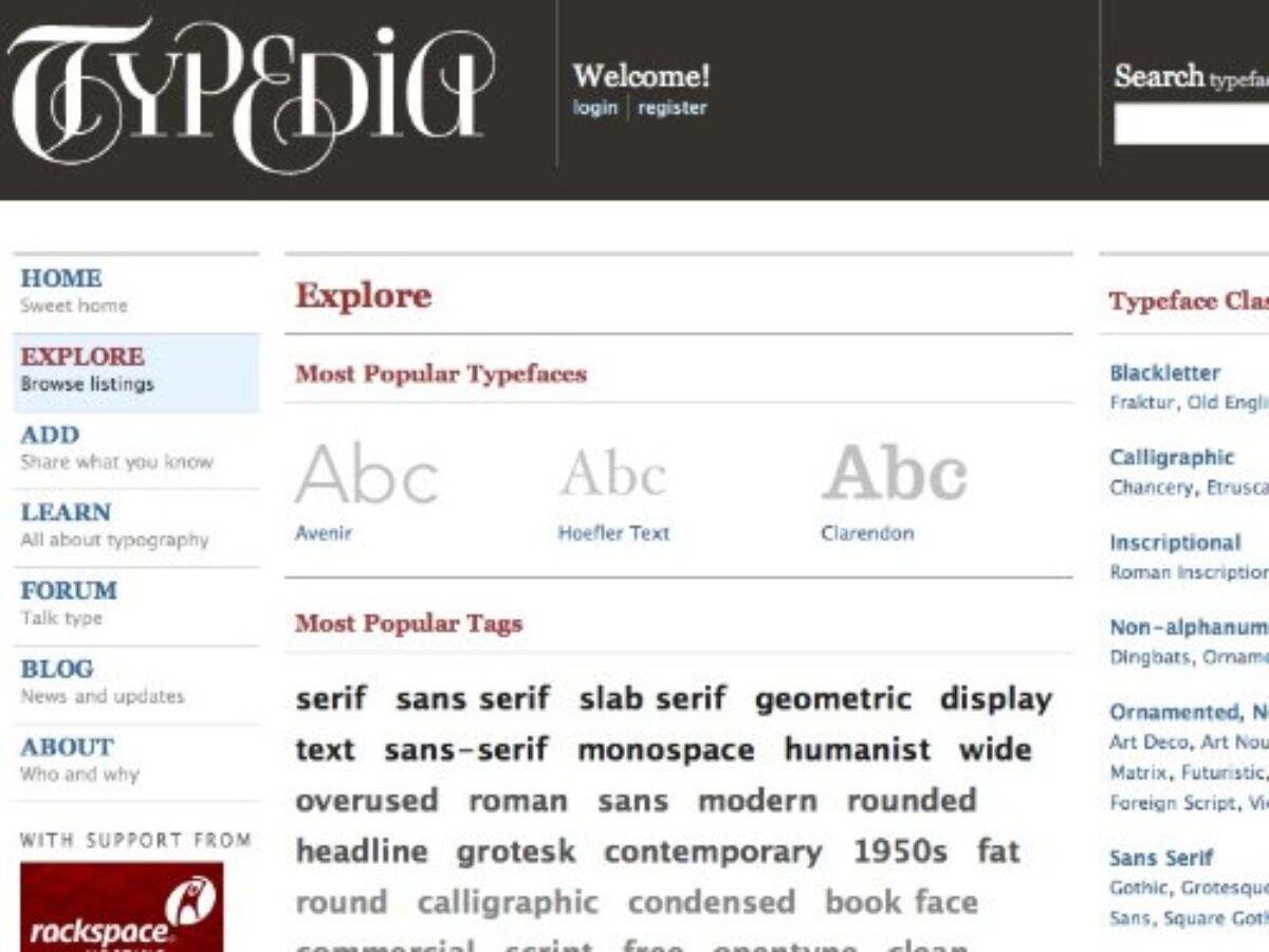 Typedia: A Shared Encyclopedia of Typefaces // Pristina.org