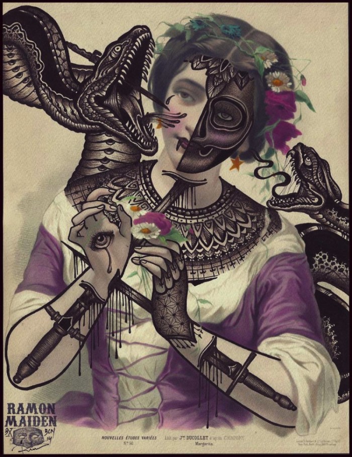 Ramon Maiden: Misturando tatuagens e ilustração via @pristinaorg