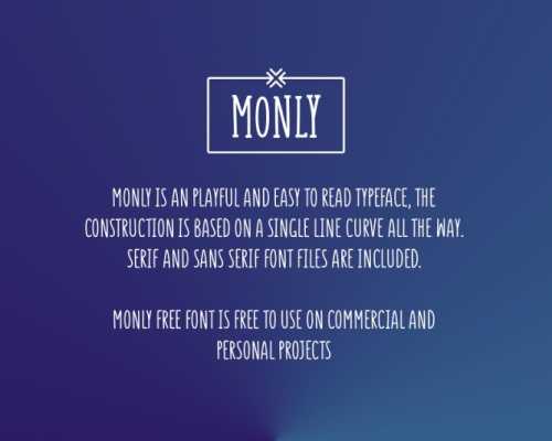 Monly é a Fonte Gratuita da Semana via @pristinaorg