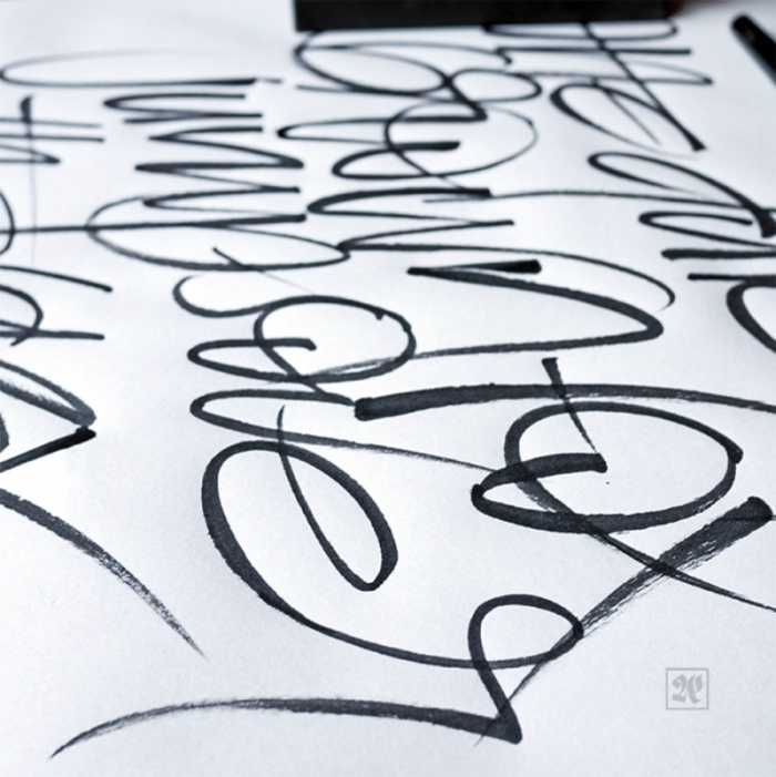 A Caligrafia e o Lettering de Erik Neue via @pristinaorg