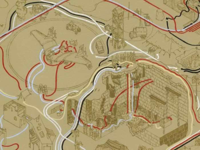 Andrew DeGraff e seus Mapas de Cinema via @pristinaorg